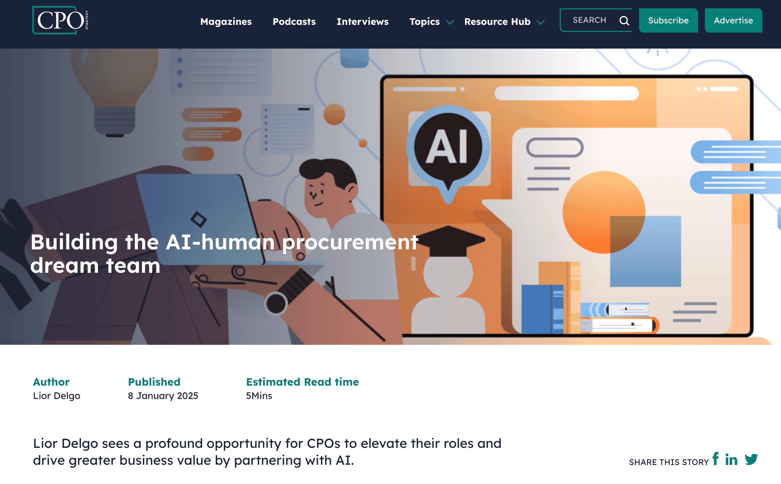[CPO Strategy] Building the AI-Human Procurement Dream Team